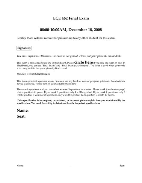 Review Sheet For Final Exam Object Oriented Programming Ece 46200