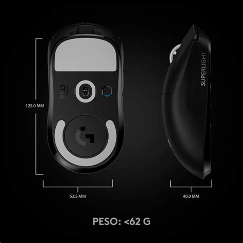 Mouse Sem Fio Logitech G PRO X Superlight Preto DPI ProGaming Computer
