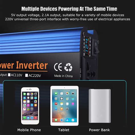 Solar Power Inverter 12 24v 220v 6000w Peak Car In Vicedeal