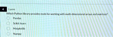41 Point Which Python Library Provides Tools For Working With Multi