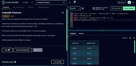 sql dataanalytics queryoptimization continuouslearning