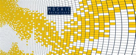 Abstract Mosaic Square Tiles Art Illustration Vector Artistic D Stock Vector Illustration Of