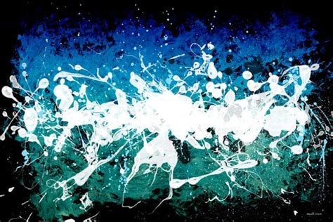 Maxwell Dickson Abstract Deep Sea Graphic Art On Wrapped Canvas
