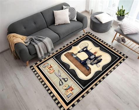 Sewing Pattern Rug Decorative Rug Quikhaven