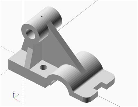 OpenSCAD Snippet Pad Cad Exercises Bracket OpenSCAD Snippet Pad Cad Exercises Bracket