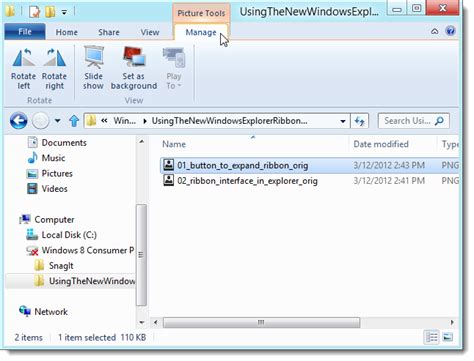 Using The New Windows Explorer Ribbon In Windows 8