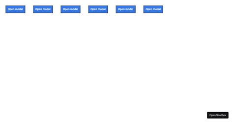 React Modal Example Codesandbox