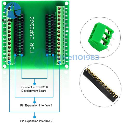 Esp8266 Expansion Board Gpio Leads Out Mcu Ubuy India