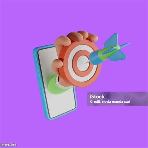 3d 손에 화살표가 있는 표적을 잡고 있습니다 할당 대상 아이콘입니다 사업가 손에 다트 또는 화살을 들고 있는 빨간색 목표물 사업 목표 개념 3차원 형태에 대한 스톡 사진