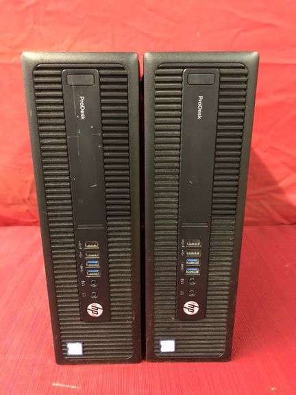 Hp Prodesk Towers No Power Cords Sierra Auction Management Inc