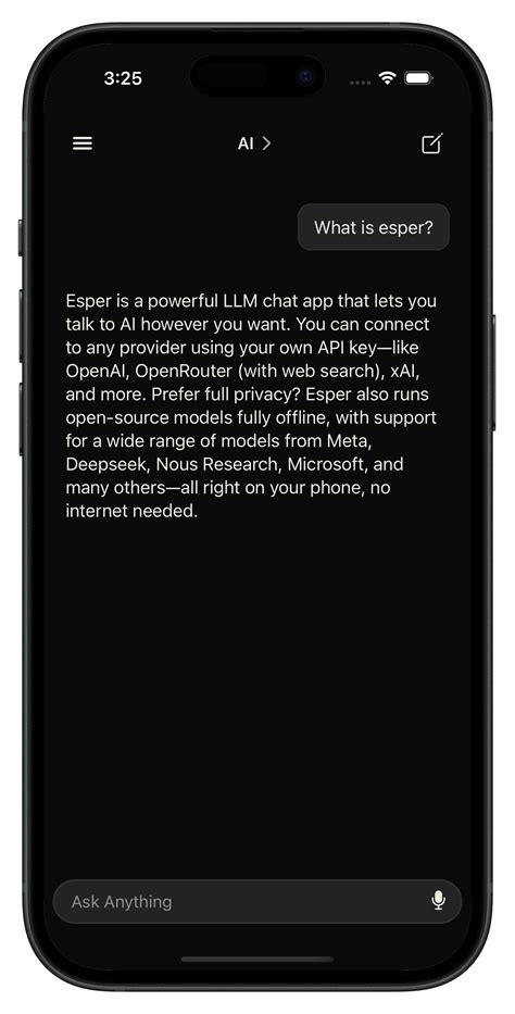 Esper Local And Private Llm Chat