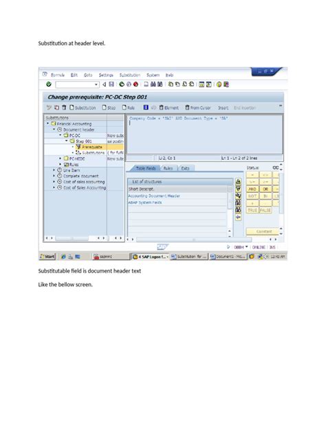 Substitution At Fi Document Header Pdf