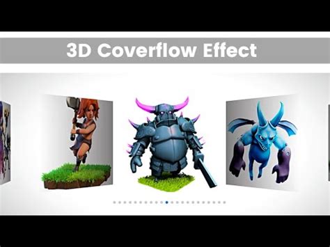 D COVERFLOW EFFECT IMAGE GALLERY SLIDER EFFECTS HTML CSS SWIPER JS YouTube