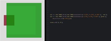 why are the two boxes overlapping questions three js forum