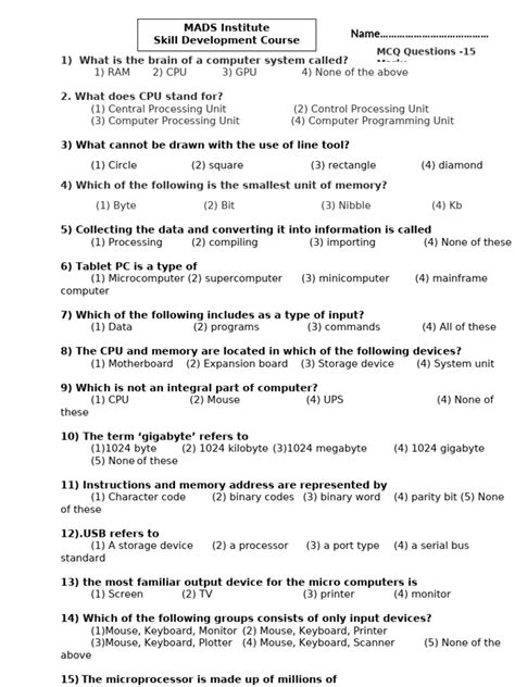 Basic Final Test Hardware And Software Pdf Computer Hardware Microcomputers