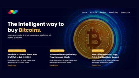 Html Css Website Design For Crypto Currency Concept Youtube
