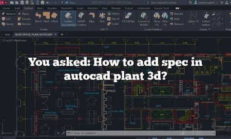 You Asked How To Add Spec In Autocad Plant 3d