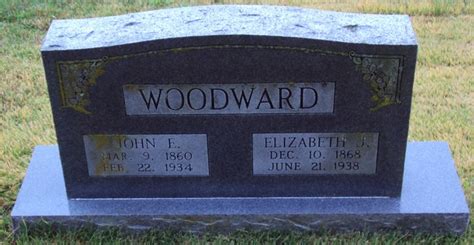 Elizabeth Jane Nickles Woodward 1868 1938 Mémorial Find A Grave