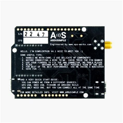 SimpleRTK2B Pro ZED F9P Penerima GPS RTK Multiband ArduSimple