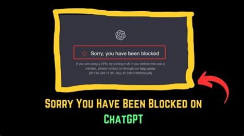 Sorry You Have Been Blocked On Chatgpt