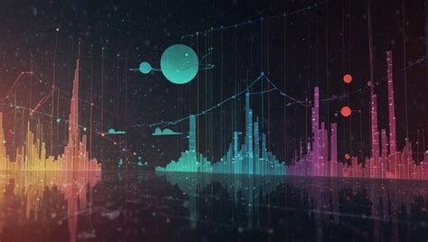 Futuristic Data Visualization With Colorful Graphs And Abstract Elements Premium Ai Generated