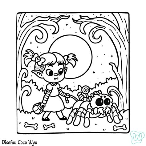 41 Spooky Cutie Coloring Pages Download And Print Pdf
