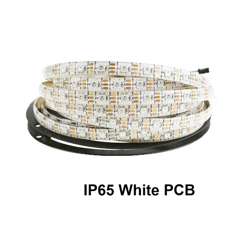 Ws2812b Led Strip 1 5m 60 Pixels Leds M Smart 5050 Rgb Led Strip Light Black White Pcb Ws2812 Ic