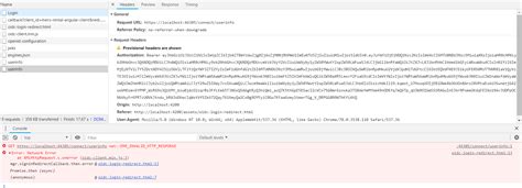 Network Error At Xmlrequestsonerror Oidc Clientminjs3 With Angular 7 And Core