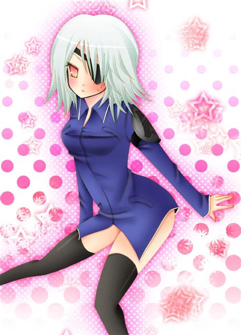 Xbooru Blush Bottomless Breasts Eyepatch Female Final Fantasy Final