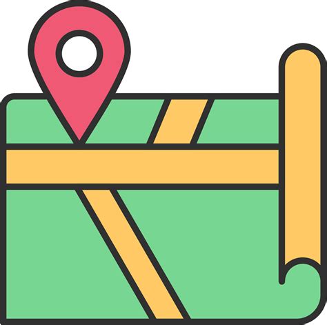 Map Line Filled Light Icon Vector Art At Vecteezy