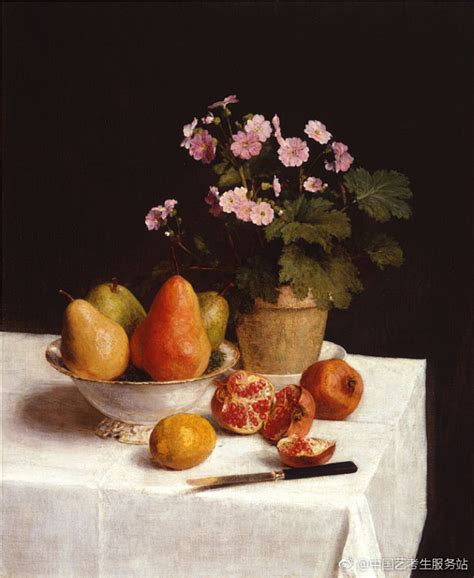 亨利·方丹 拉图尔（ Henri Fantin Latour 1836 1904），肖像画家、版画家和插图画家，1863年生于法国格勒诺布尔市。他只在巴黎美术学校学习了一年，之后就在卢浮宫里靠