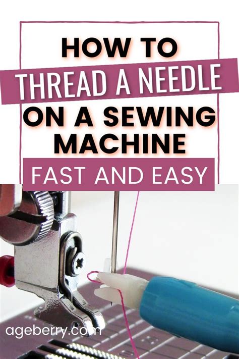 How To Thread A Needle On A Sewing Machine A Video Sewing Tutorial Sewing Machine Thread