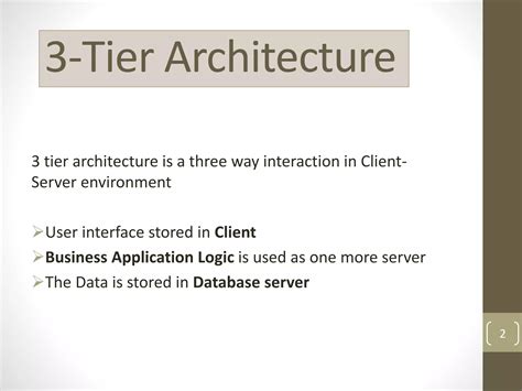 3 Tier Architecture Pptx