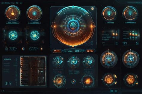 Premium Photo Scifi Tower Defense Game Ui Hud