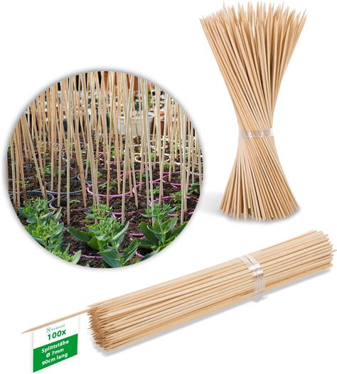 100 Bambusstäbe Tonkinstäbe 120 Cm10 12 Mm Amazonde Garten