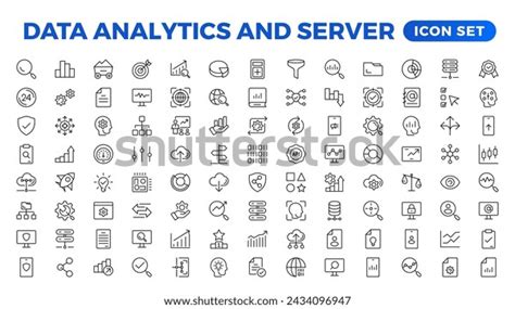 Data Analysis Statistics Analytics Minimal Thin Stock Vector Royalty Free 2434096947