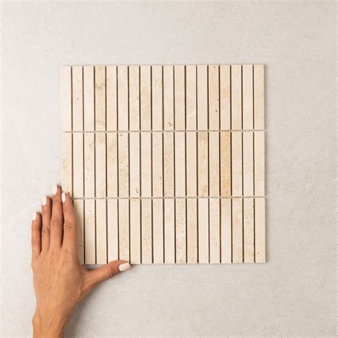 Stack Rome Travertine Mosaic Design Tiles Sydney