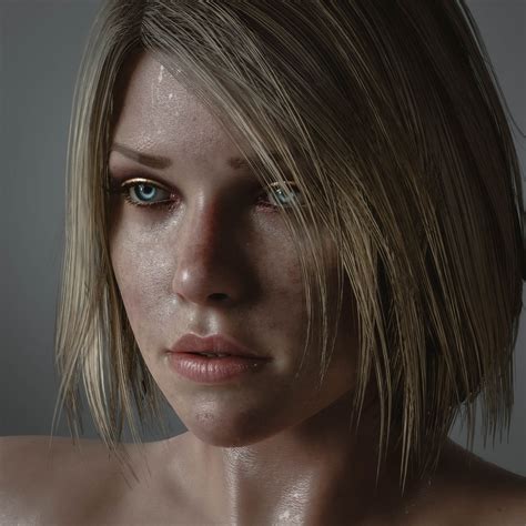 Rule 34 1girls 3d 3d Artwork Blender Blender Software Blonde Hair Blue Eyes Cute Dc Dc