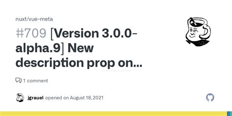 [version 3 0 0 alpha 9] new description prop on metainfo and `vmid` use question · issue 709