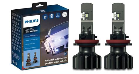 Philips Ultinon Pro9000 LED Forlygtepære H8 / H11 / H16 +200%, Astina.dk