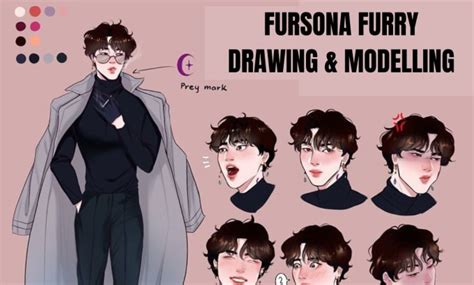 Create And Edit Vtube Model Fursona Furry Model From Reference Sheet