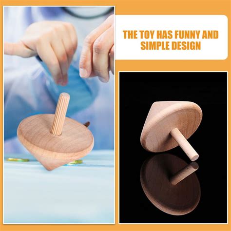EXCEART Tapas SPI nning de madera para niños piezas de giroscopios de madera juguete de