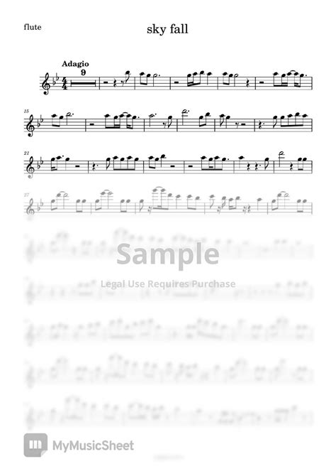 아델 Skyfall 제임스 본드 Ost 반주 Mr 피아노 악보 Sheets By 심플플루트뮤직