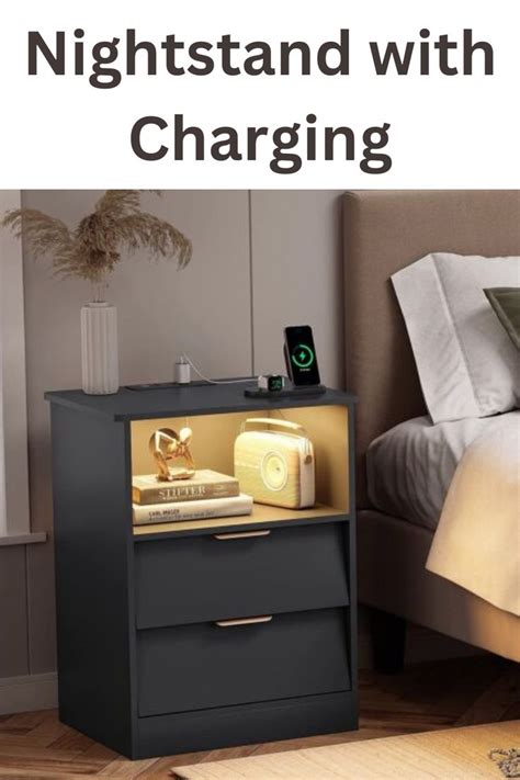 Nightstand With Charging Station Idea 6 Nightstand With Charging