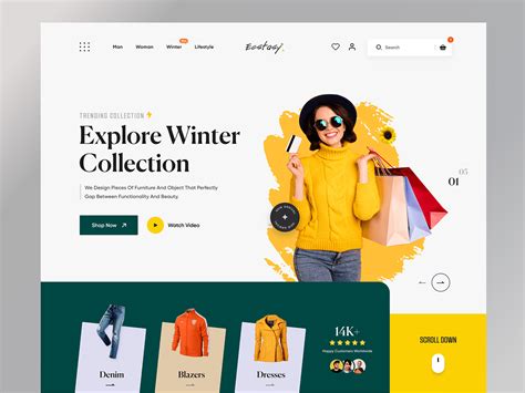Fashion Landing Page Behance