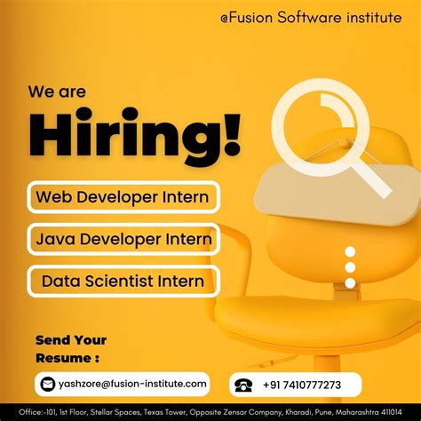Fusion Software Institute Kharadi Pune On Linkedin Techinternship Innovatewithfusion