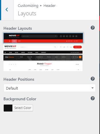 Header Customization ThimPress Docs