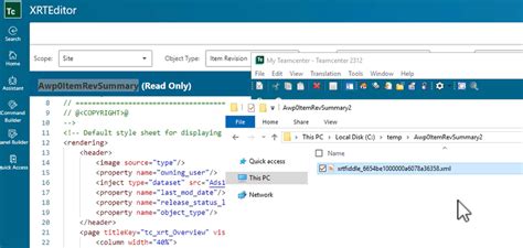 Active Workspace Xrt Editor Edits Style Sheet File Names In The