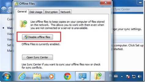 Turn On Off Offline Files In Windows 7 Liberian Geek