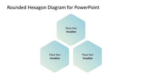6 Step Hexagon Powerpoint Diagram
